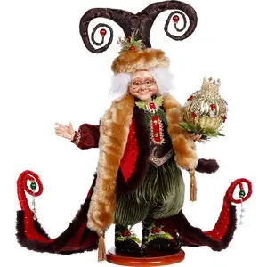 MARK ROBERTS Christmas Forest Elf - Dark Green