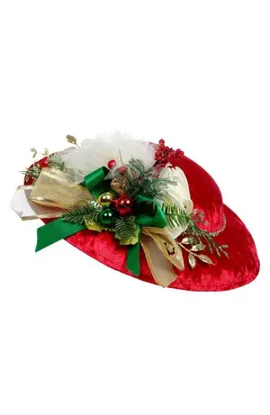 MARK ROBERTS Hat Ornament - Red