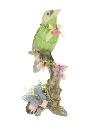 MARK ROBERTS Jeweled Bird On Trunk