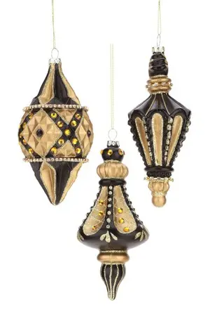 MARK ROBERTS Classic Queen Finial Ornament - Gold