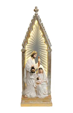 MARK ROBERTS Holy Family With Led - White