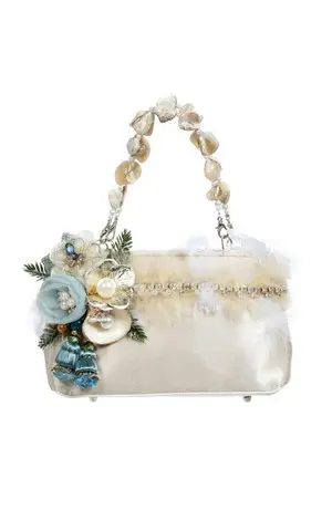 MARK ROBERTS Bag With Handle Ornament - Ivory