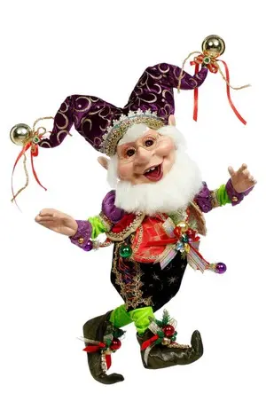 MARK ROBERTS Festivities Elf - Dark Purple