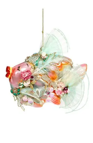 MARK ROBERTS Jewel Of The Sea Fish Ornament - Medium Pink