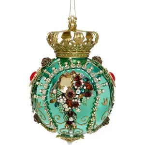 MARK ROBERTS Crown Jewels Ornament - Turquoise