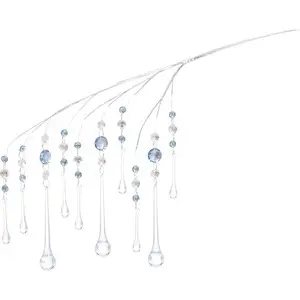 MARK ROBERTS Teardrop Jeweled Hanging Spray - Light Blue