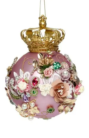 MARK ROBERTS Crown Jewels Ornament - Light Purple