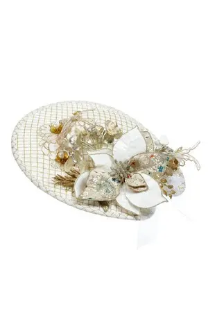 MARK ROBERTS Hat Ornament - White