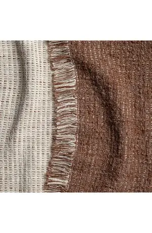 CRANE HOME Reversible Fringe Throw Blanket