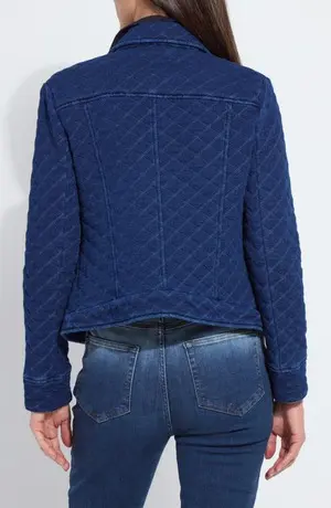 Lyssé Elora Quilt Jacquard Knit Jacket