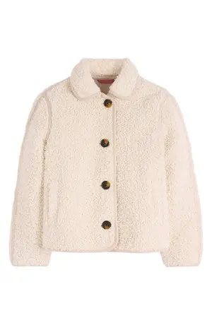 Boden High Pile Fleece Cropped Coat