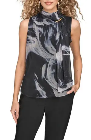 Donna Karan New York Mock Neck Blouses