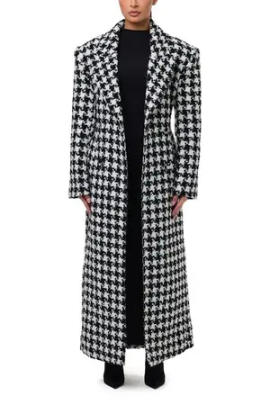 Naked Wardrobe Houndstooth Trench Coat