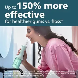PHILIPS SONICARE Power Flosser 3000 Quad Stream Water Flosser - Mint