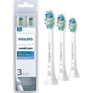 PHILIPS SONICARE C2 Optimal Plaque Control Brush Heads 3 Pack - White