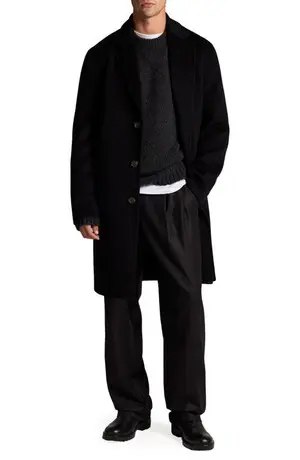 Vince Wool-cashmere Topcoat - Black