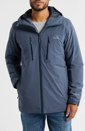 L.l.bean Waterproof Packaway Jacket - Gunmetal Gray