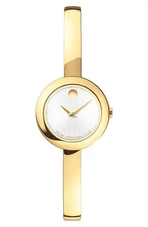 Movado Museum Round Bangle Watch - Gold