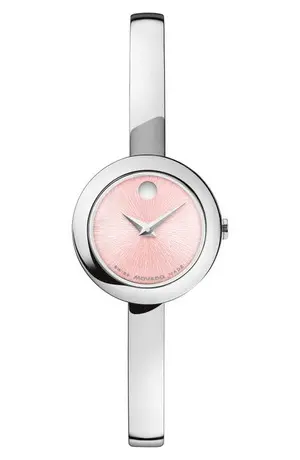 Movado Museum Round Bangle Watch - Pink
