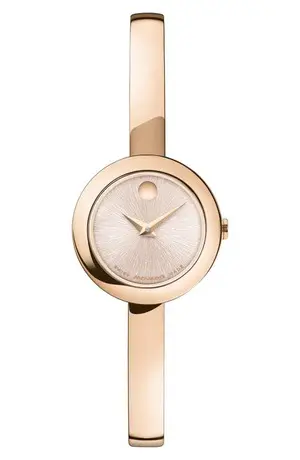 Movado Museum Round Bangle Watch - Rose Gold