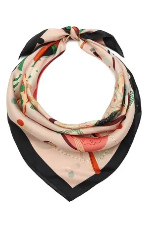 Kate Spade New York Festive Party Square Silk Scarf - Multi