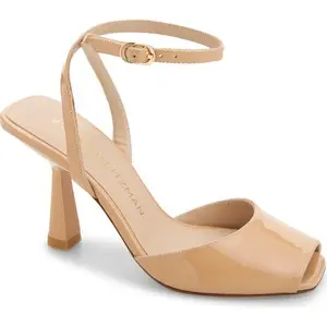 STUART WEITZMAN Val Ankle Strap Sandal - Adobe