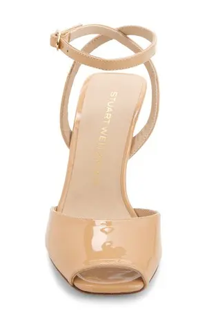 STUART WEITZMAN Val Ankle Strap Sandal - Adobe