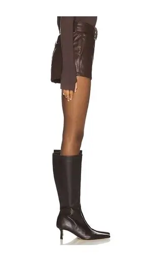 Show Me Your Mumu Faux Leather Belted Shorts