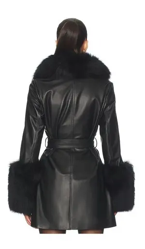 SUSANNA CHOW Roxy Leather Coat