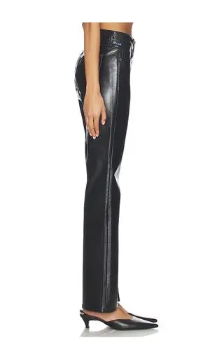 Citizens Of Humanity Genova Low Rise Straight Leather Trousers