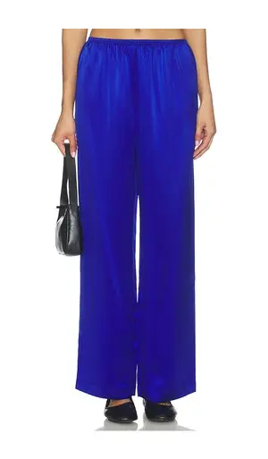 Donni. Silk Simple Pant - Azure