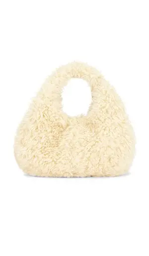 GANNI Mini Fur Hobo Bag
