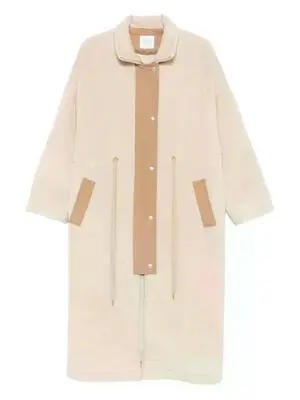 Eleventy Zip-up Coat - Neutrals