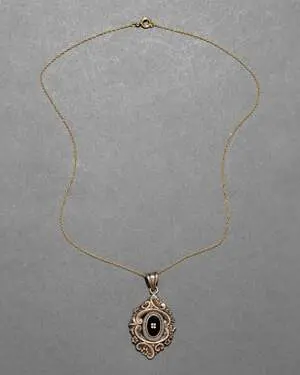 Alexis Bittar Victorian 10k Lucy Pendant Necklace - Gold