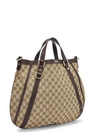 Gucci Original Gg Crystal Abbey Convertible Hobo - Brown