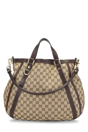 Gucci Original Gg Crystal Abbey Convertible Hobo - Brown