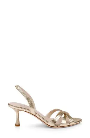 L'Agence Colwill Slingback Sandal - Gold Lizard