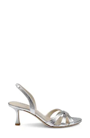 L'Agence Colwill Slingback Sandal - Silver Lizard