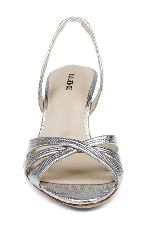L'Agence Colwill Slingback Sandal - Silver Lizard