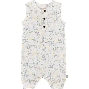 FINN + EMMA Organic Cotton Baby Romper - Off White