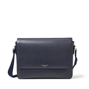 ASPINAL OF LONDON Slim Postman Messenger Bag - Navy