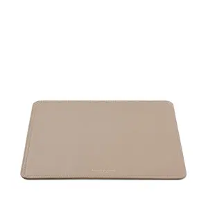 ASPINAL OF LONDON Travel Mouse Pad In Soft Saffiano - Neutral