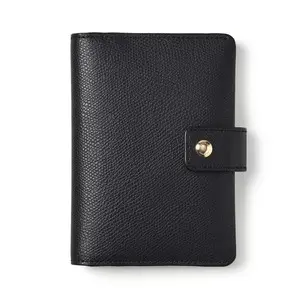 ASPINAL OF LONDON Duo Passport Cover In Soft Saffiano - Black