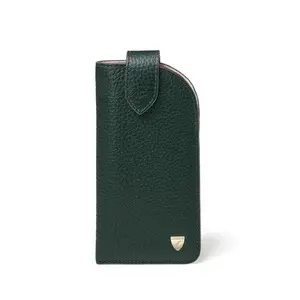 ASPINAL OF LONDON Glasses Case With Tab - Green