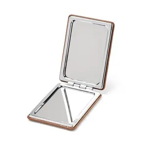 ASPINAL OF LONDON Purse Mirror In Soft Saffiano - Tan