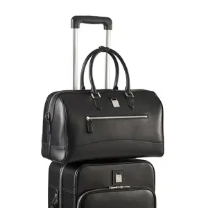 ASPINAL OF LONDON Connaught Flight Work Bag - Black