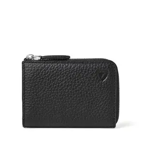 ASPINAL OF LONDON Key Holder Wallet In Pebble - Black