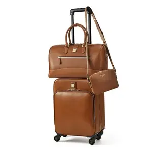 ASPINAL OF LONDON 3-piece Flight Collection - Tan