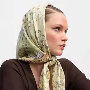 ASPINAL OF LONDON The Great British Season Silk Scarf - Neutral