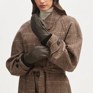 ASPINAL OF LONDON Shearling Lined Leather Mittens